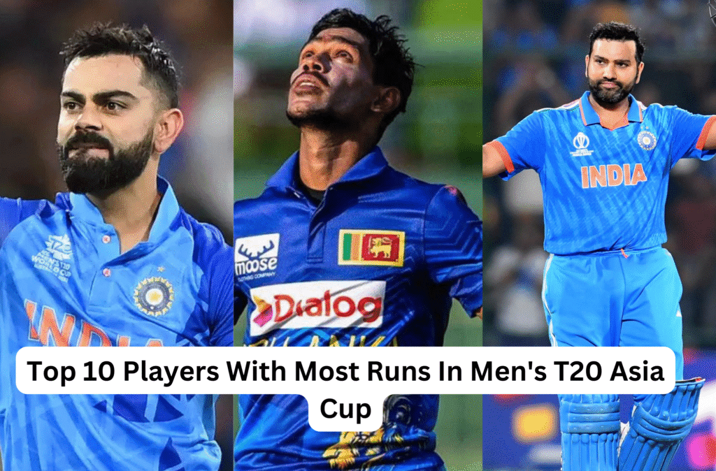 Top 10 Players With Most Runs In Men's T20 Asia Cup » Sports News